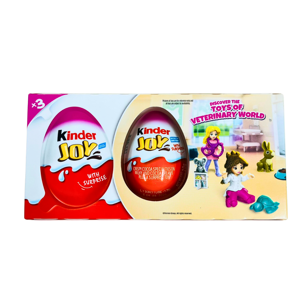 Kinder Joy Chocolate Egg T3 - Girls 3x20g - OurLocalMart