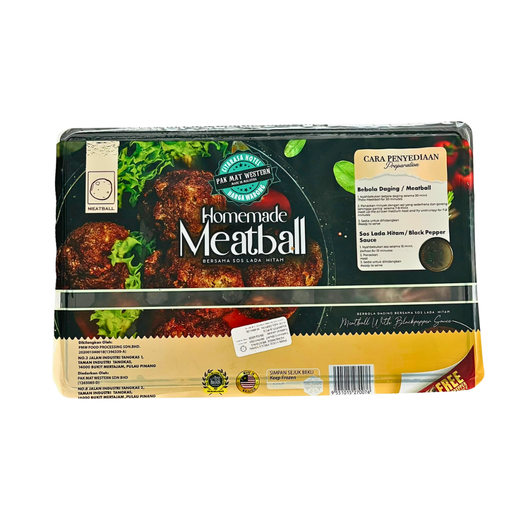 Pak Mat Western Homemade Meatball 500g - OurLocalMart