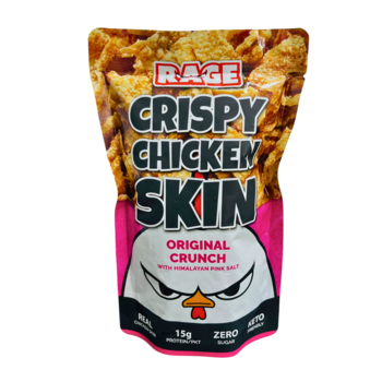 Rage Crispy Chicken Skin - Original Flavour with Himalayan Salt 50g ...